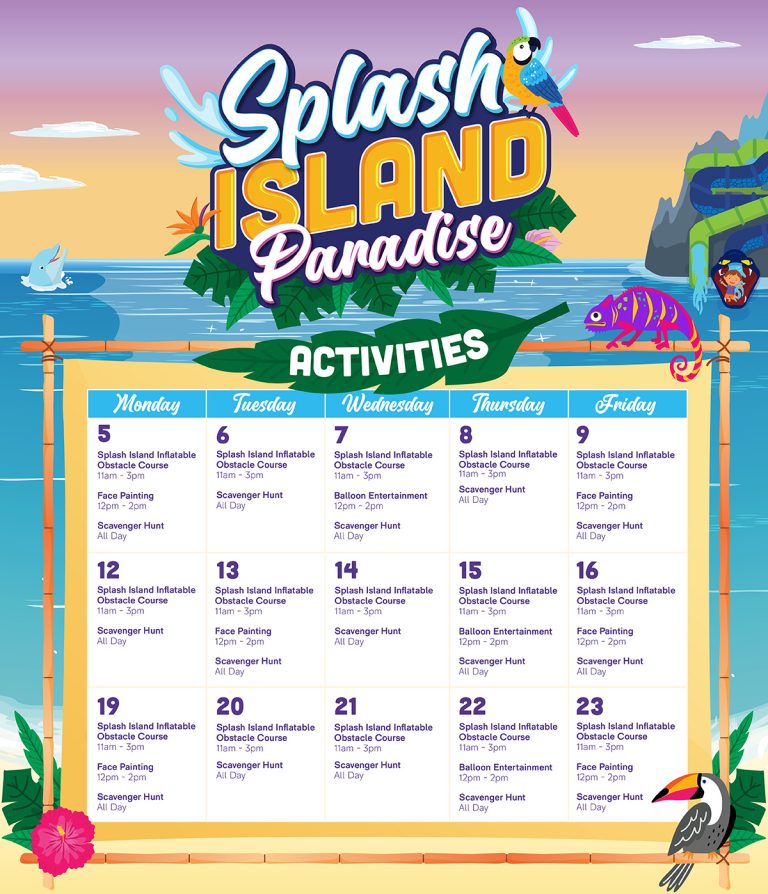 Summer School Holidays - Splash Island Paradise - Peninsula Leisure